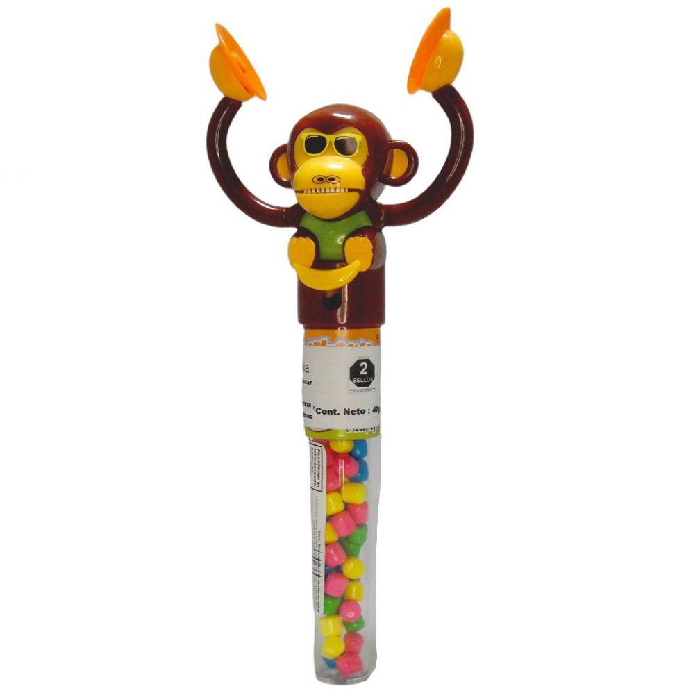 Juguete con Dulce Wacky Monkey Qo Beans