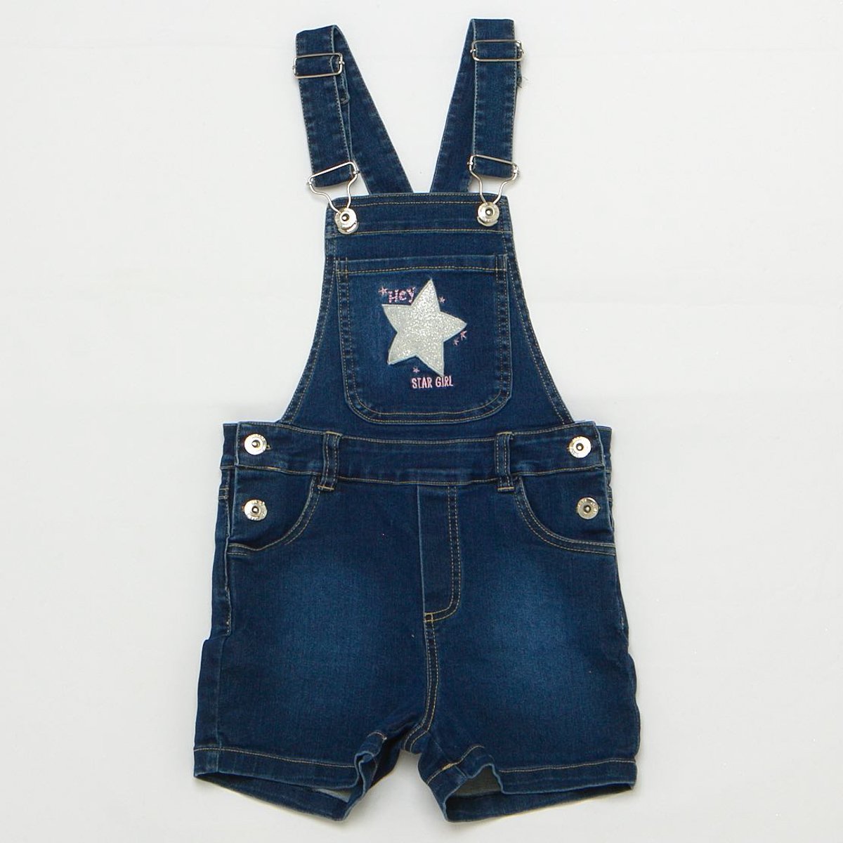 Overoll Corto de Mezclilla para Niña Go Fun