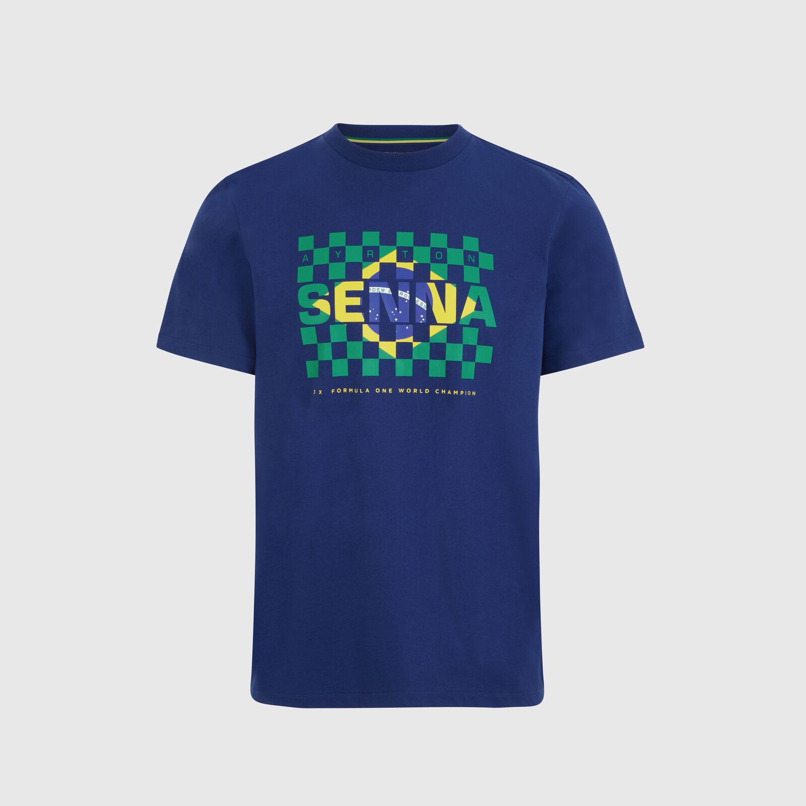Playera Azul Ayrton Senna para Hombre