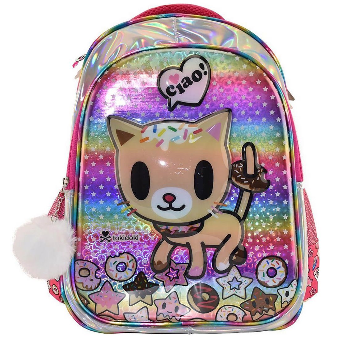 Mochila Toki Cat Primaria Multicolor Tokidoki