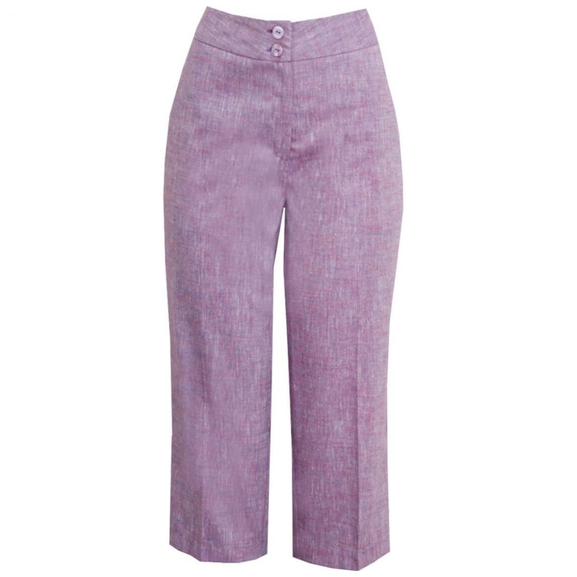 Capri para Mujer Morado de Lino Connie Klein