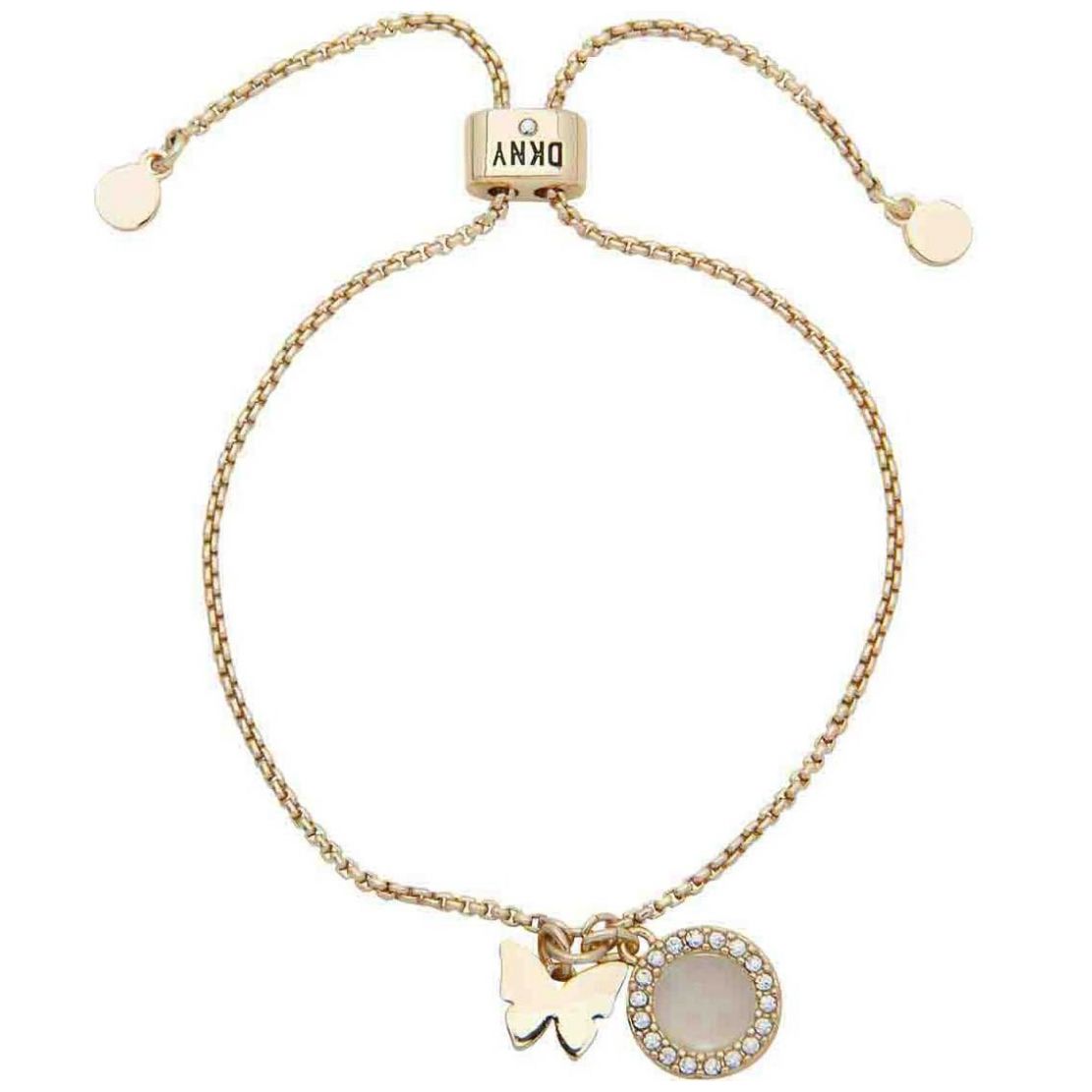 Brazalete Dorado con Acabado Pulido Resina Dkny