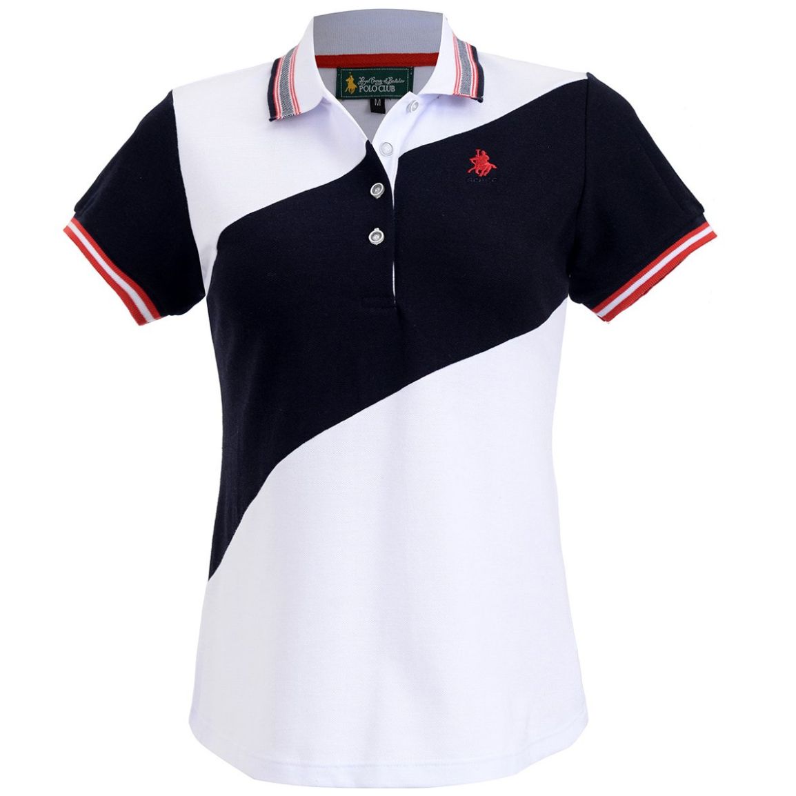 Playera Combinada Royal Polo Club para Mujer