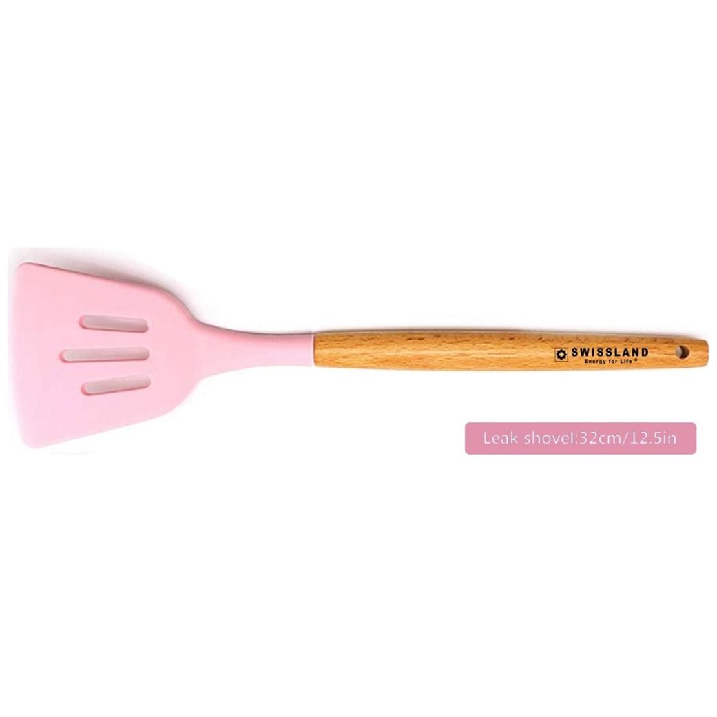 Pala Ranurada Rosa de Silicón con Madera Swl0635Parrs Swissland