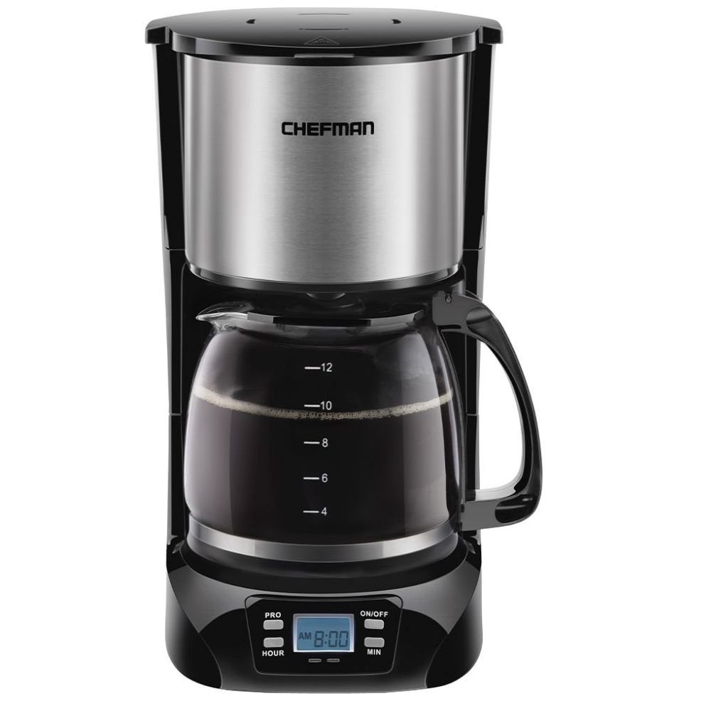 Cafetera Cuadrada 12 Tazas Acero Inoxidable Cheman