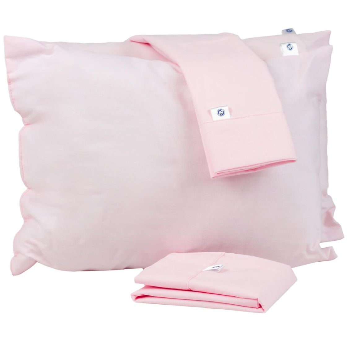 Pack de Almohadas para Bebé con Funda Cary Smooth Colors 25X30 Cm Rosa