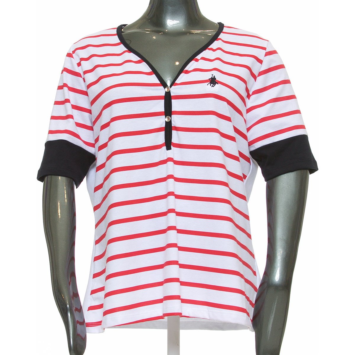 Playera a Rayas Talla Plus para Dama Royal Polo Club