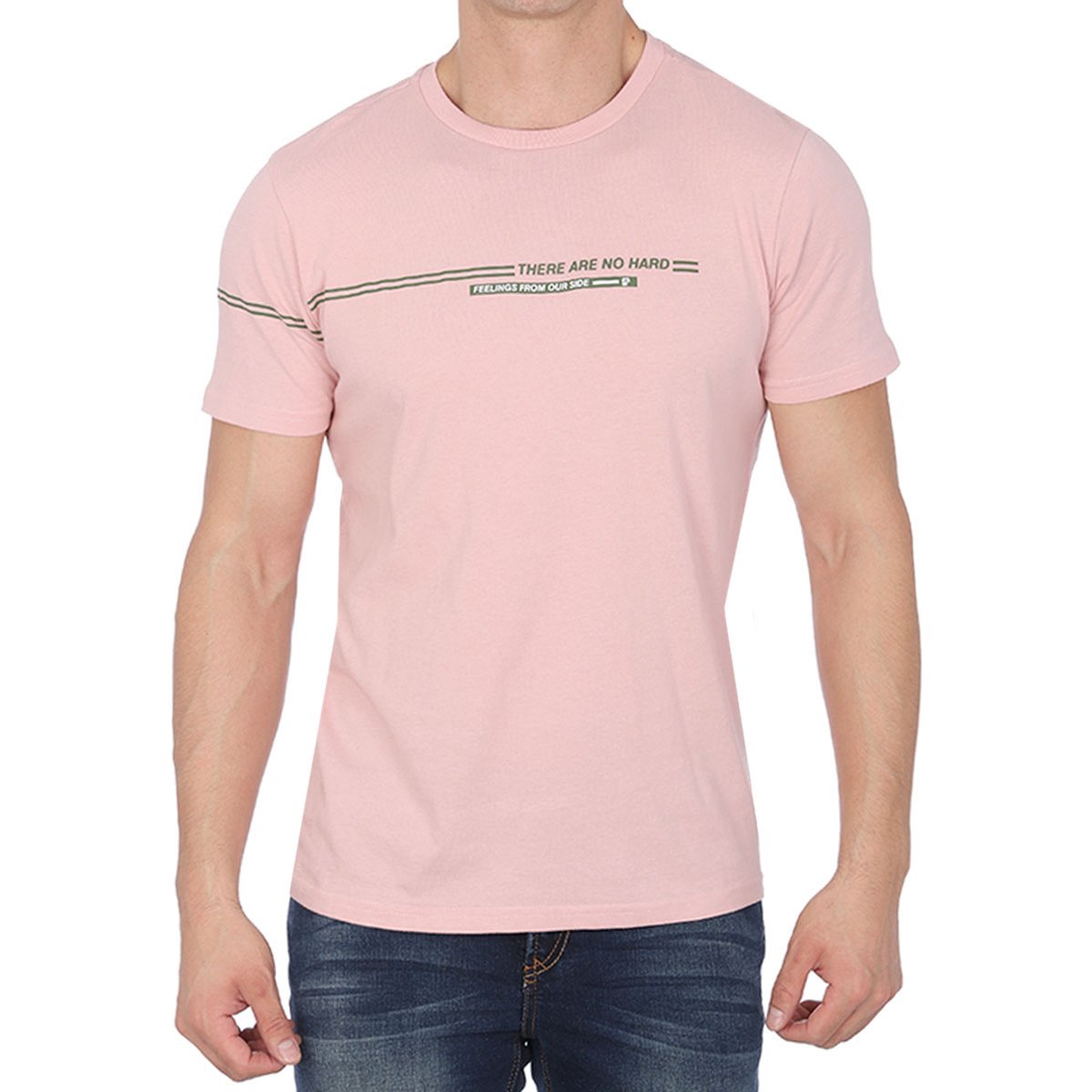 Playera Casual Corte Recto Silver Plate para Hombre