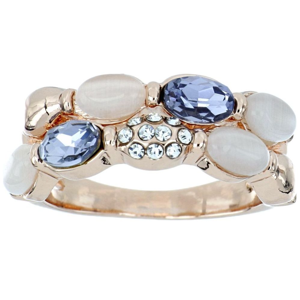 Anillo con Piedra Rosa y Tanzanita Camilla