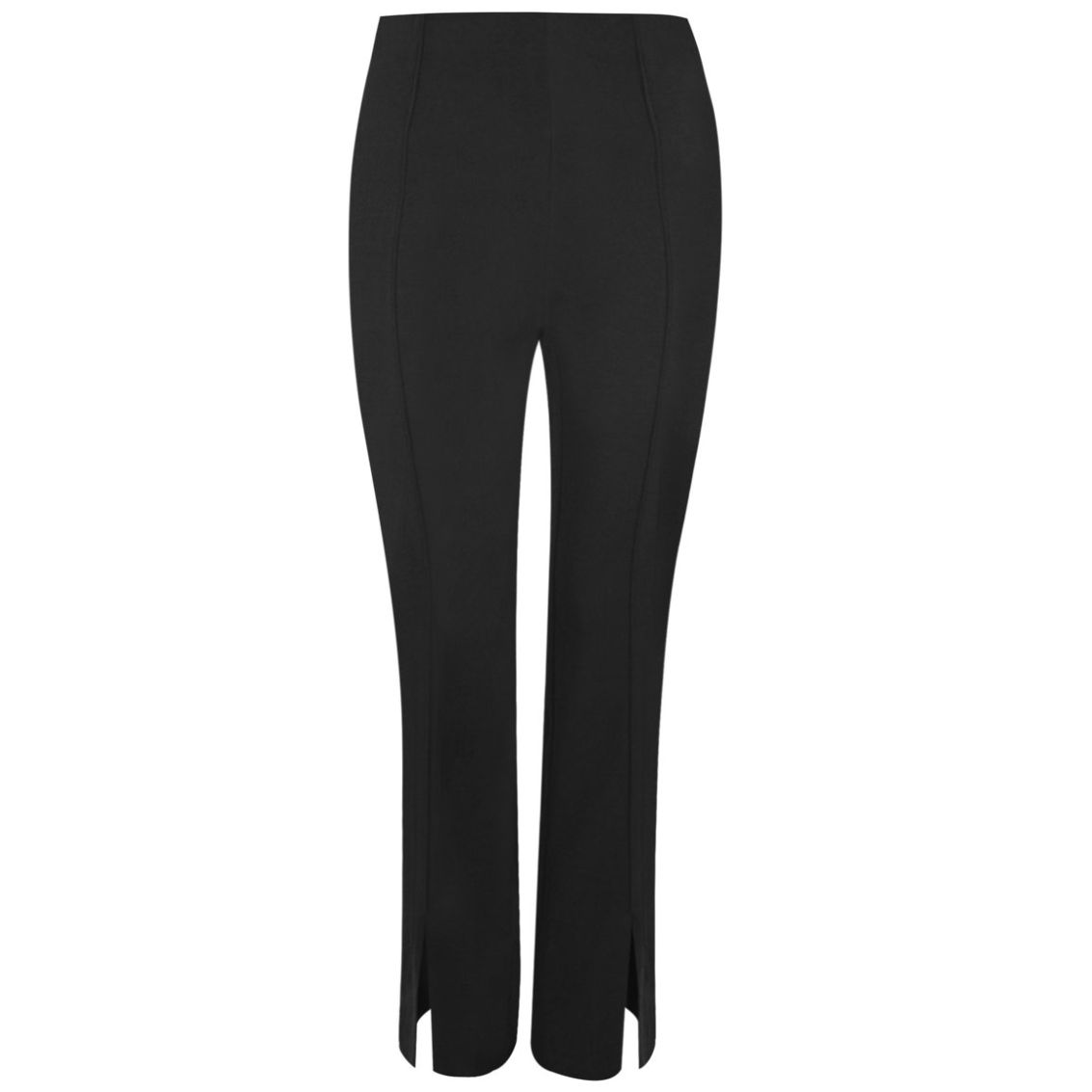 Pantalón Basel Corte Recto Diseño Liso con Aberturas Frontales