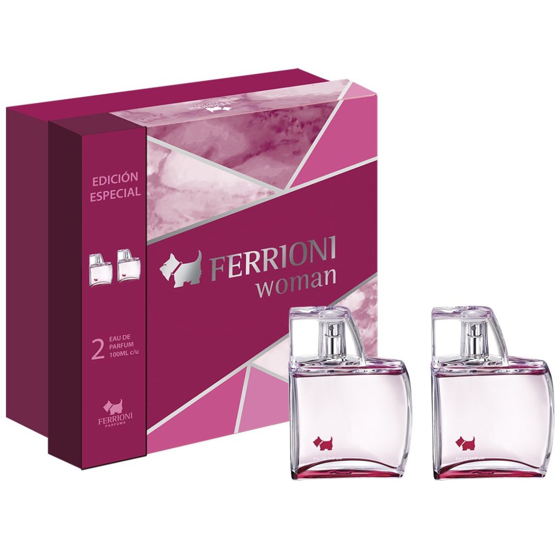 Set Fragancia para para Mujer Ferrioni Woman Edp 100Ml + 100Ml