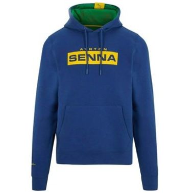 Sudadera Azul Ayrton Senna para Hombre