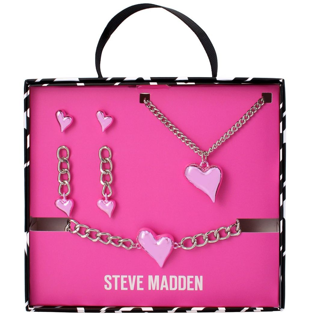 Box Set Marca Steve Madden Color Plata Acabado Pulido