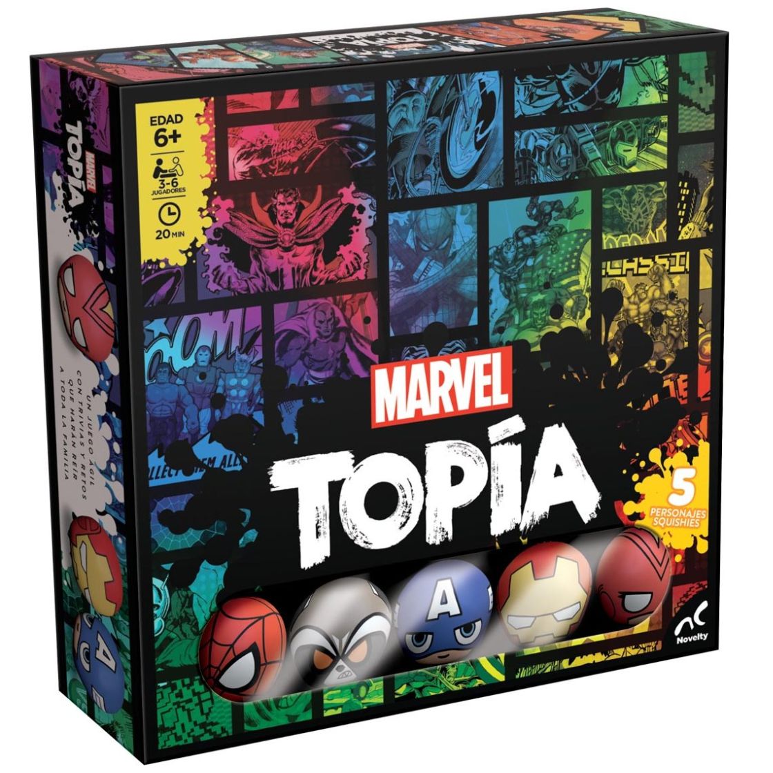 Juego de Mesa en Familia Marvel Topia