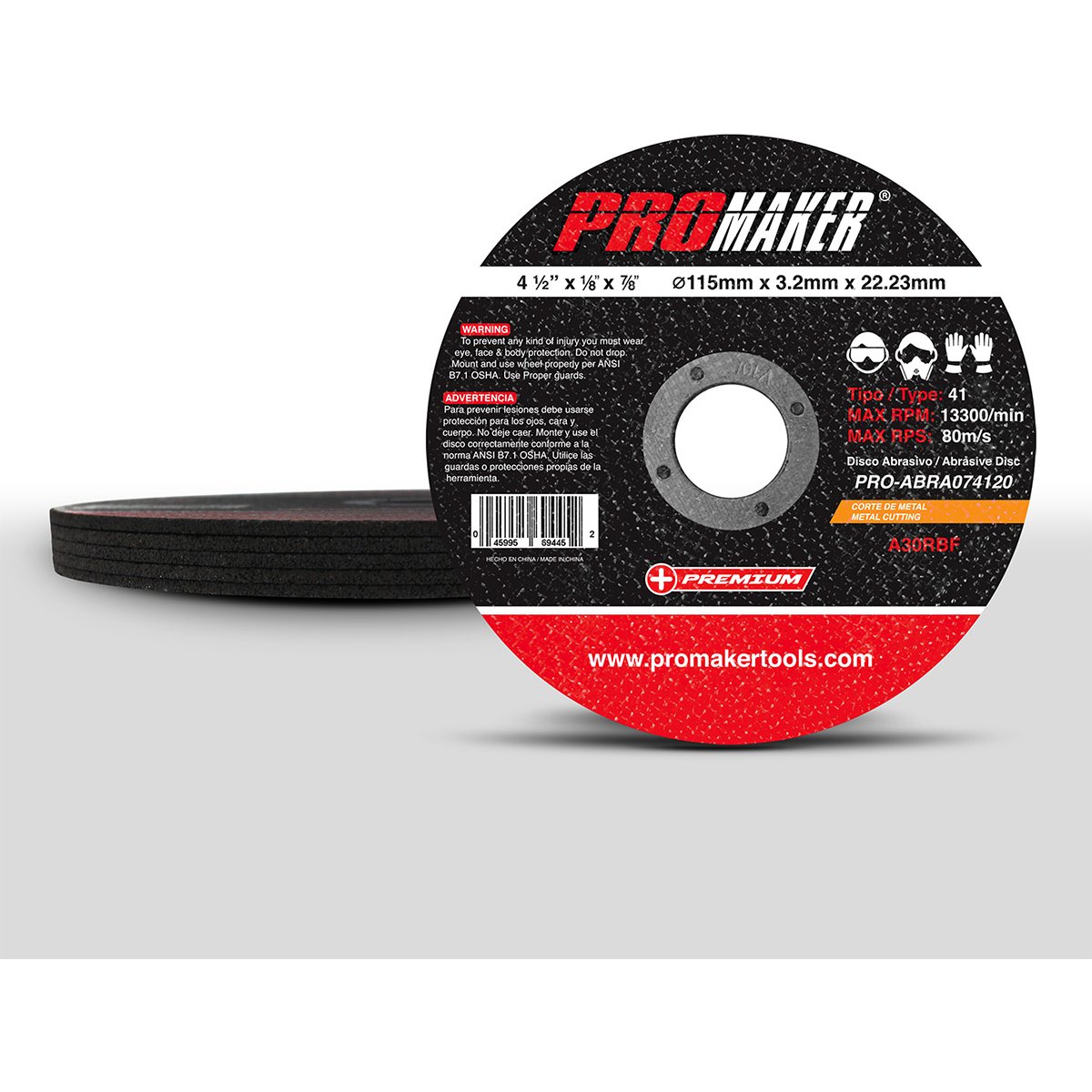 Disco De Corte Para Metal 4 1 2 X 1 8 Promaker