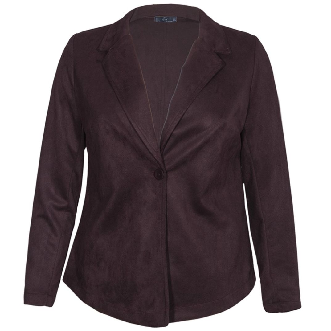 Saco Liso con Solapa Ecofashion