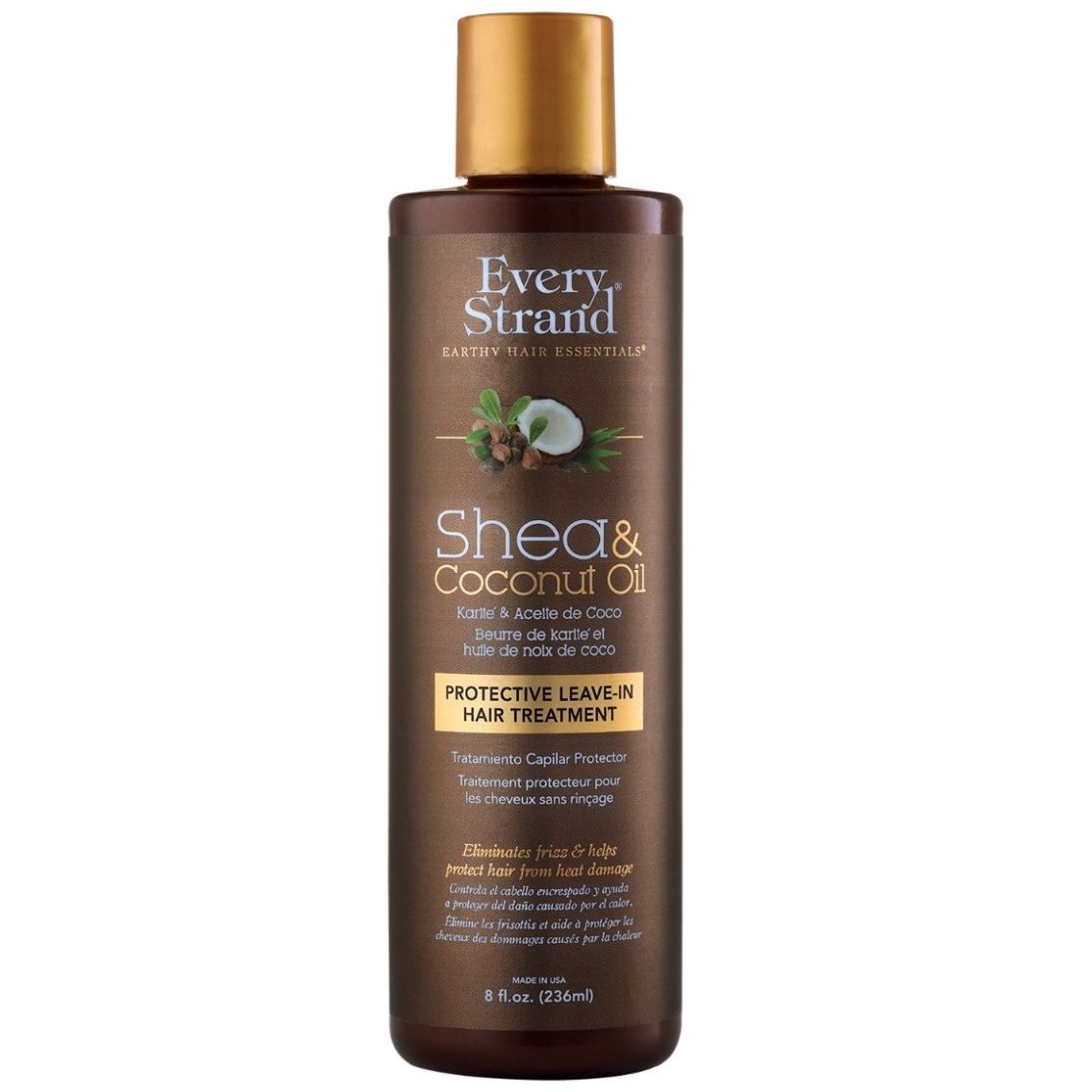 Every Strand Tratamiento Capilar Sin Enjuague con Karité y Aceite de ...