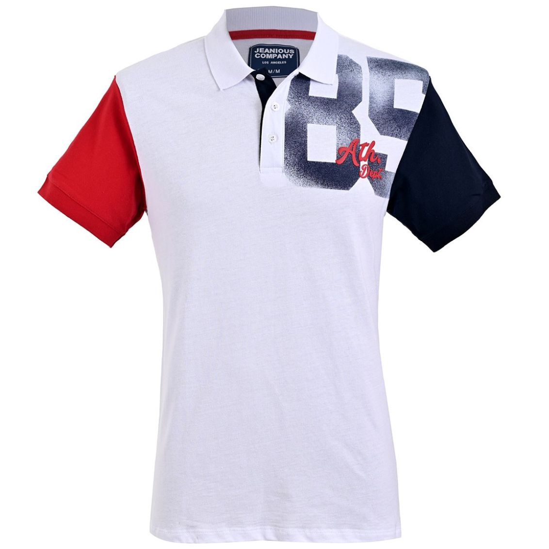 Playera Tipo Polo Estampada Jeanious para Hombre