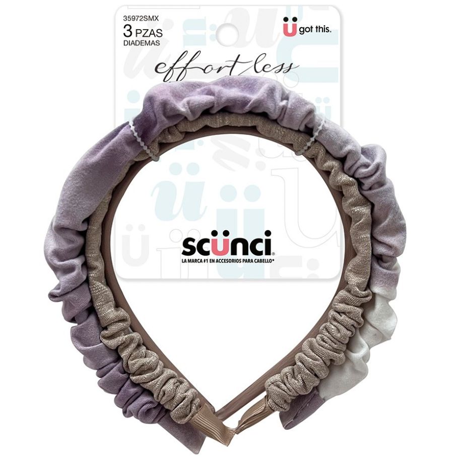 Scunci Diademas Leisure 3 Pzas