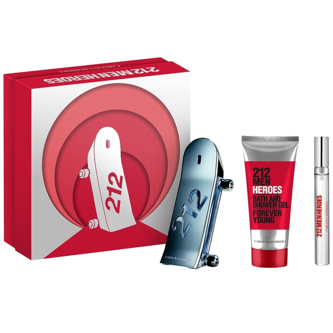 Set Fragancia para Hombre Carolina Herrera 212 Heroes Edt 90Ml + Body ...