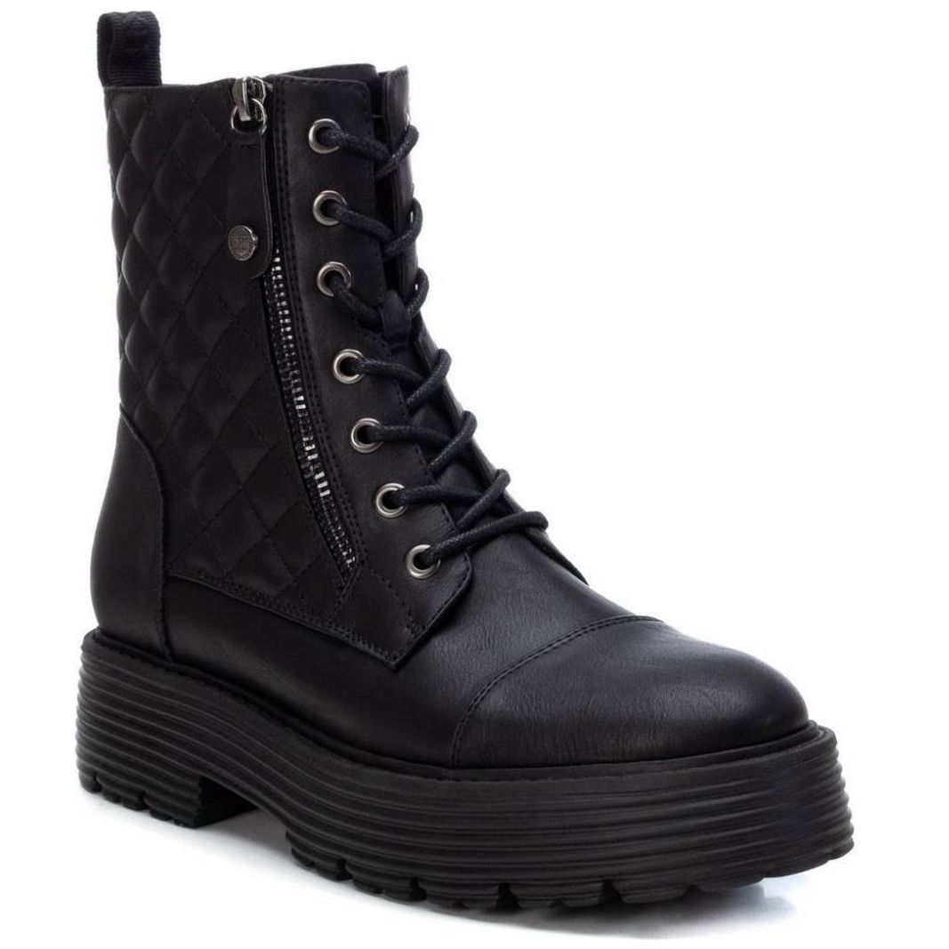 Bota de Agujeta con Cierre Negra Xti