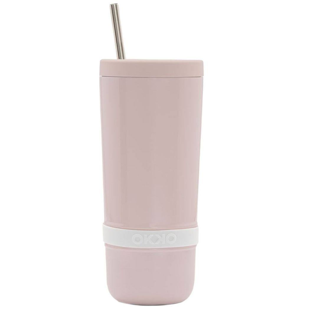 Termo Acero Inoxidable Oso Polar Rosa Okko 590Ml