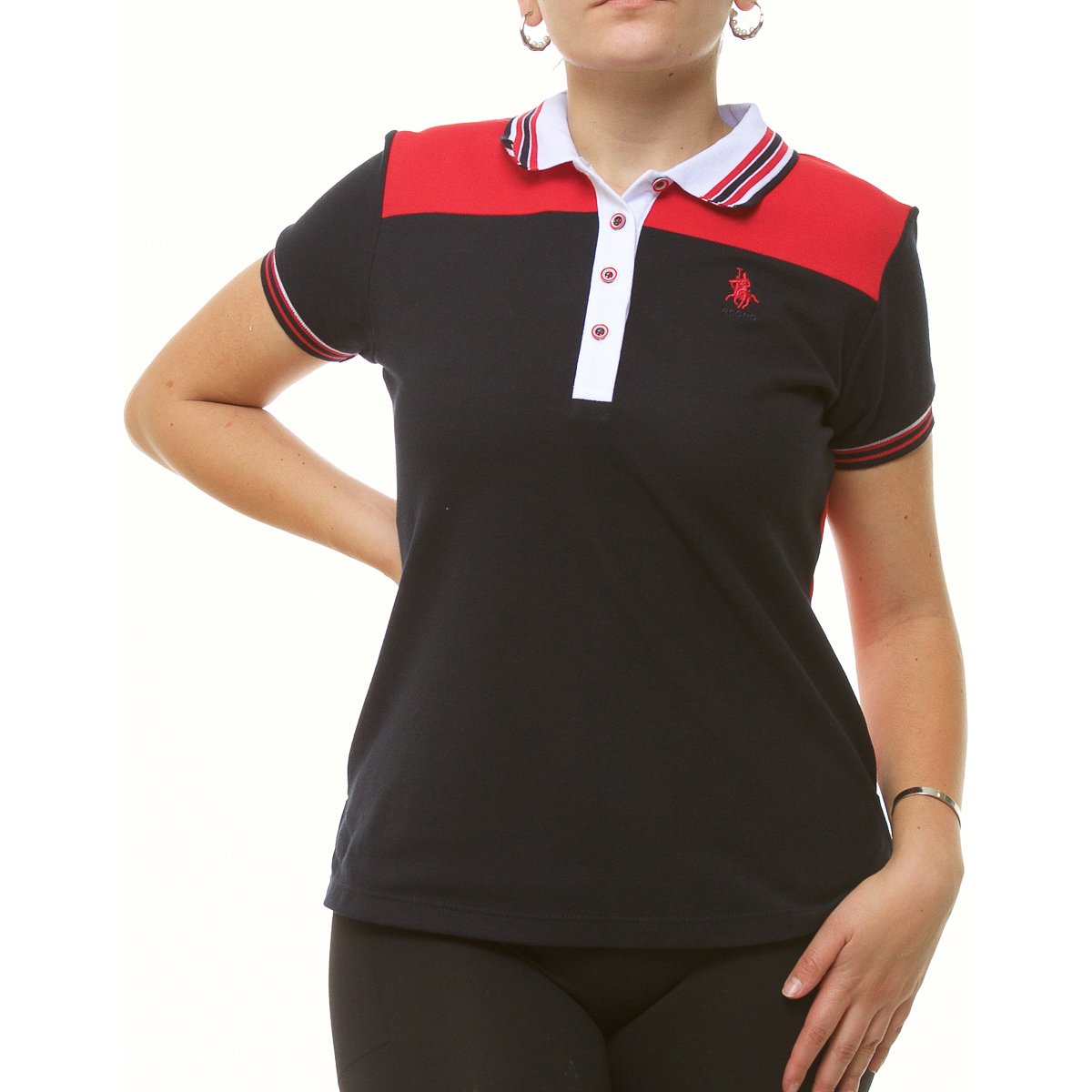 Playera Combinada Royal Polo Club para Mujer