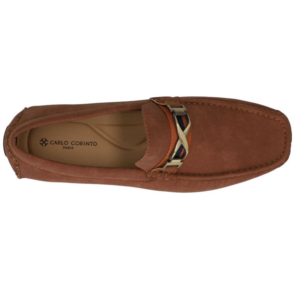 Calzado de Caballero Tipo Driver,color Cafe, Carlo Corinto