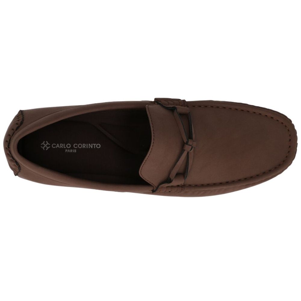 Calzado de Caballero Tipo Driver,color Cafe, Carlo Corinto