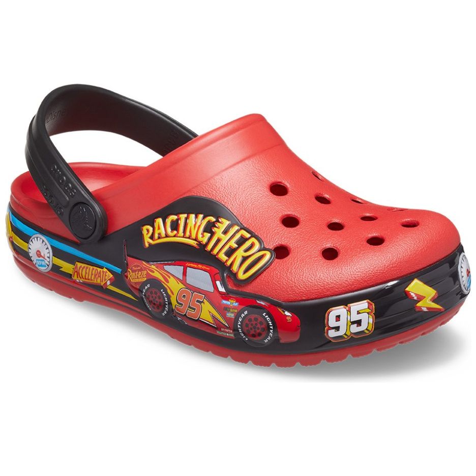 Sueco Fl Cars Lights 13-17 Rojo Crocs para Niño