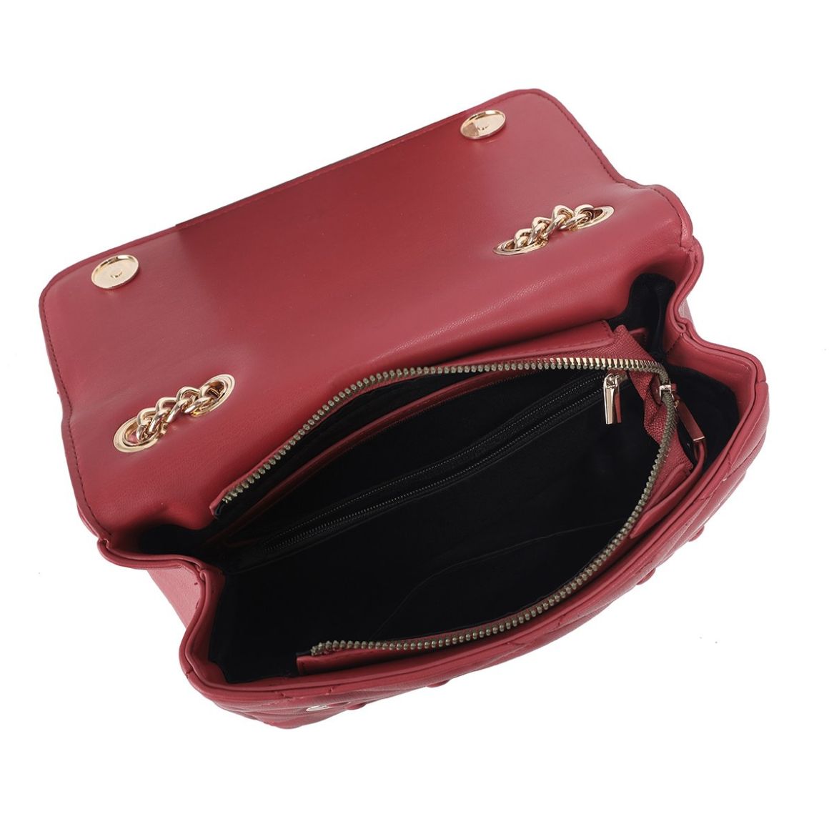 Bolsa Estilo Crossbody Marca Perry Ellis Color Rojo