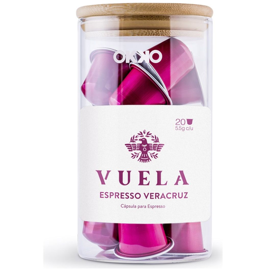 Jar con Capsulas de Café Vuela