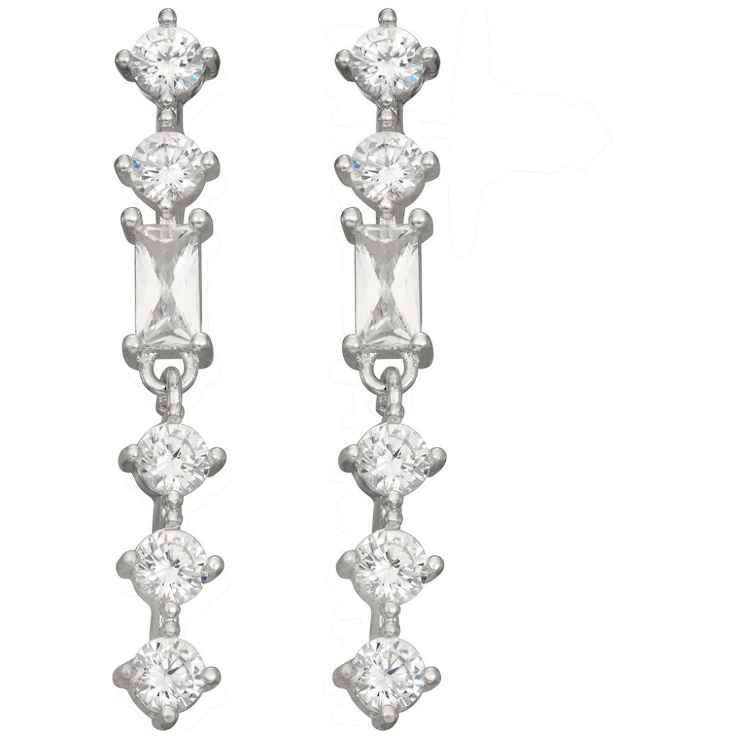Aretes Plata Marca Napier Tipo Colgante Largo
