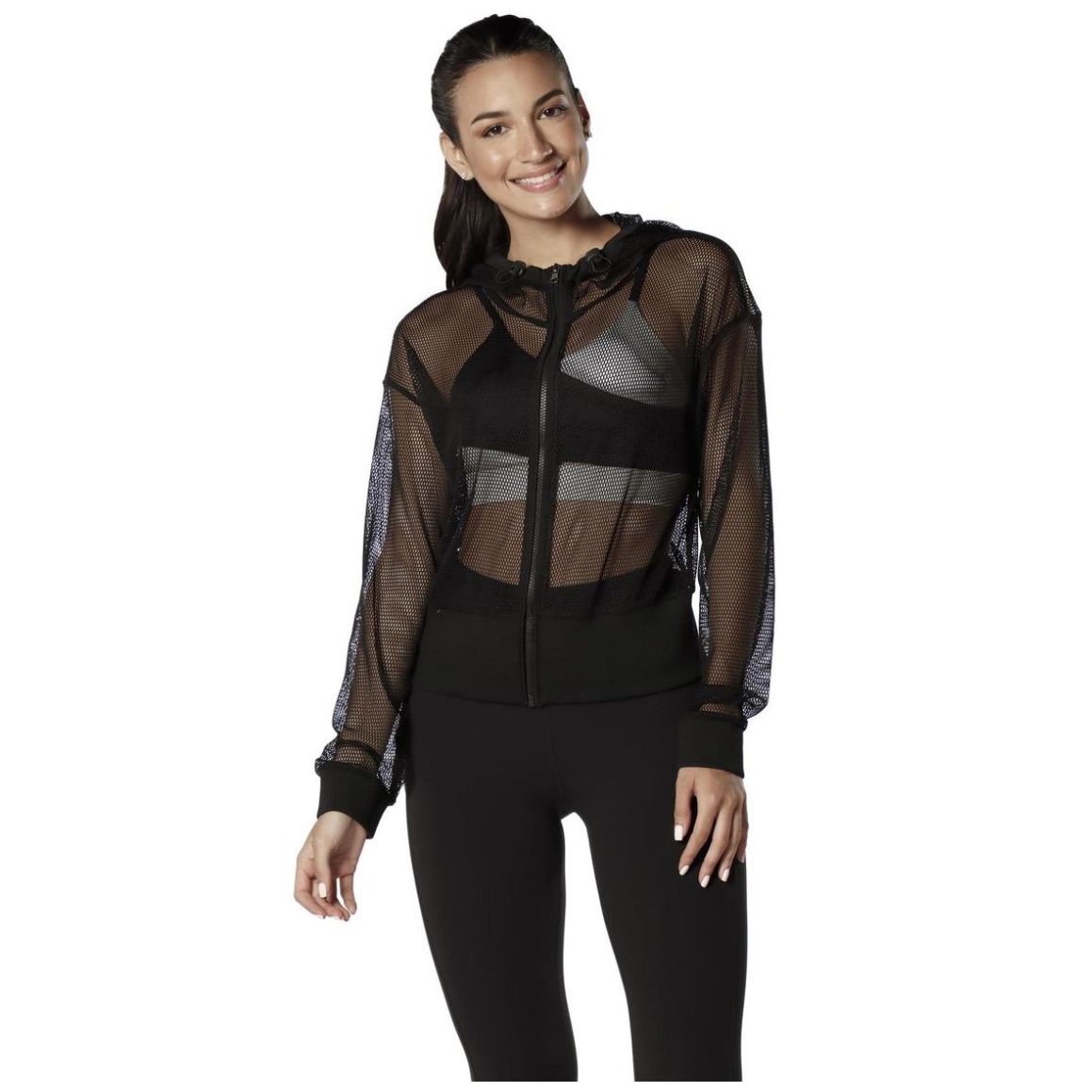 Sudadera Hoodie con Capucha Y Cierre Wellness Concepts Life para Mujer