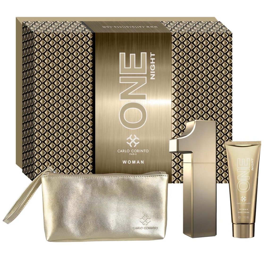 Set Fragancia para Dama Carlo Corinto One Night Woman Edp 100 Ml