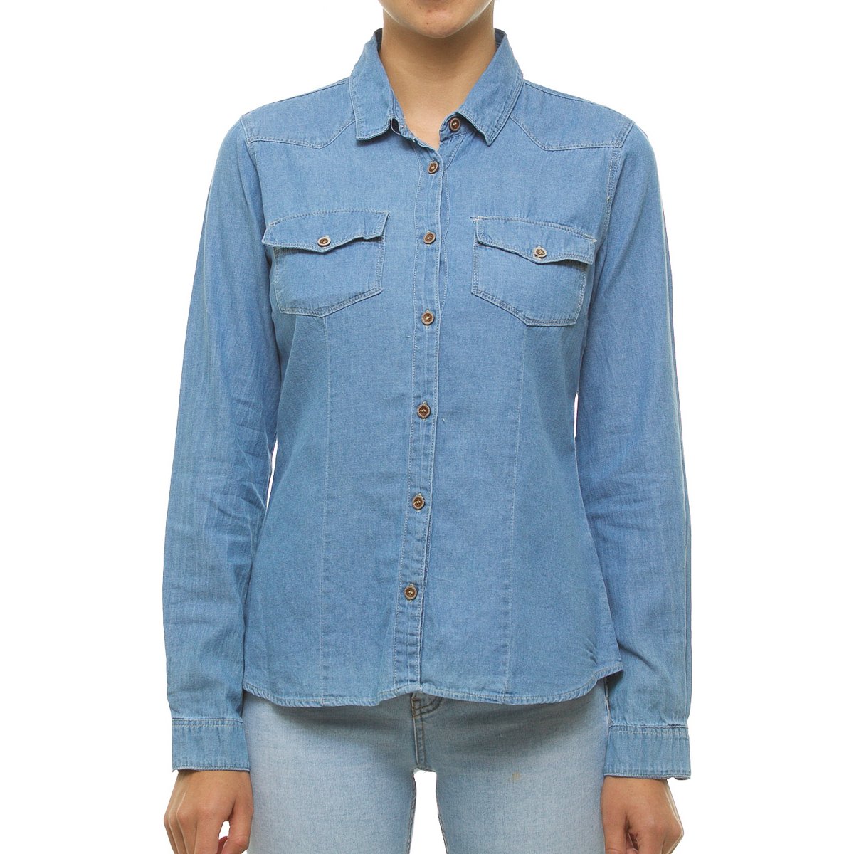 Blusa Manga Larga para Dama Natural
