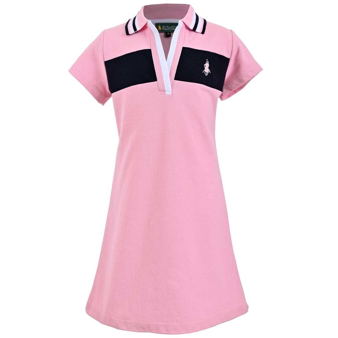 Vestido con Bloques Fontales Polo