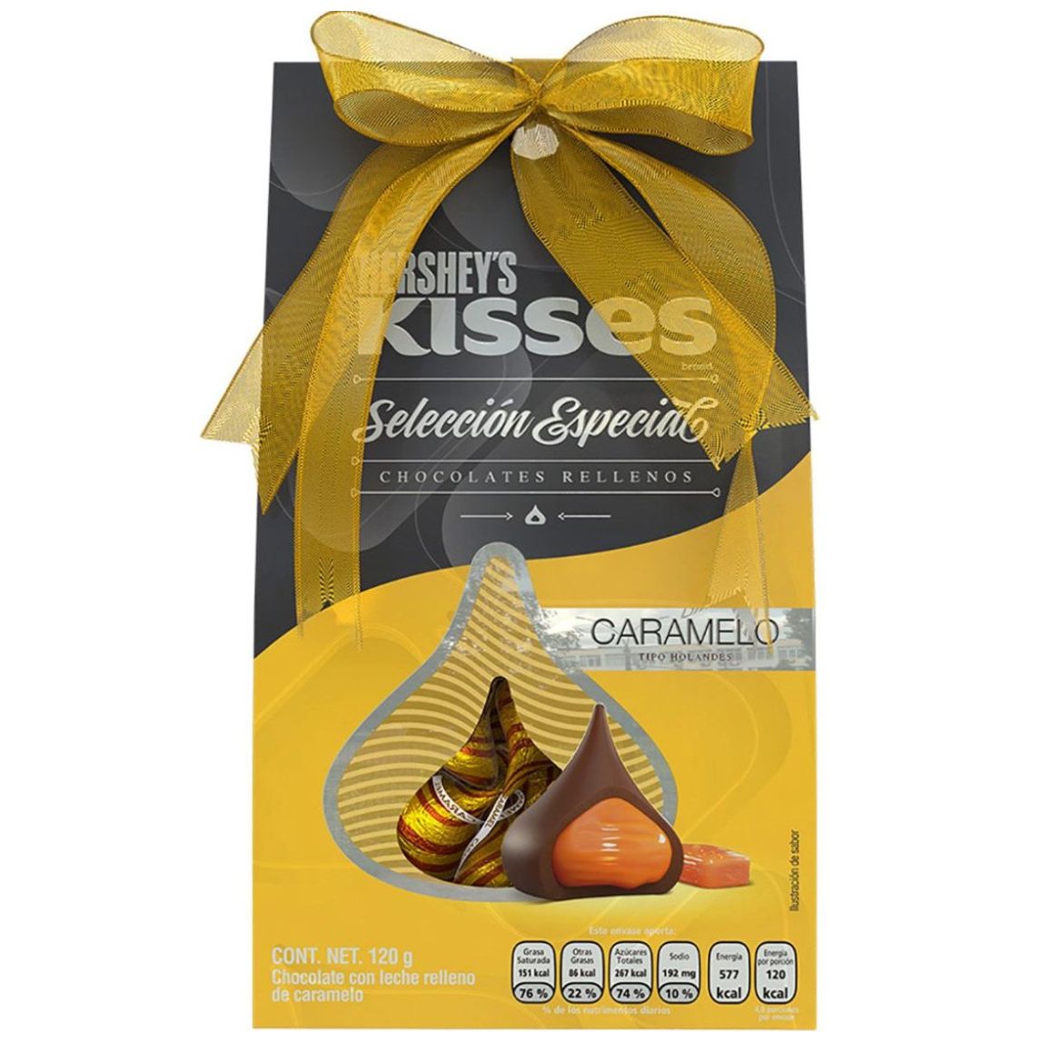 Chocolate Caramelo Kisses Hersheys 120 Grs