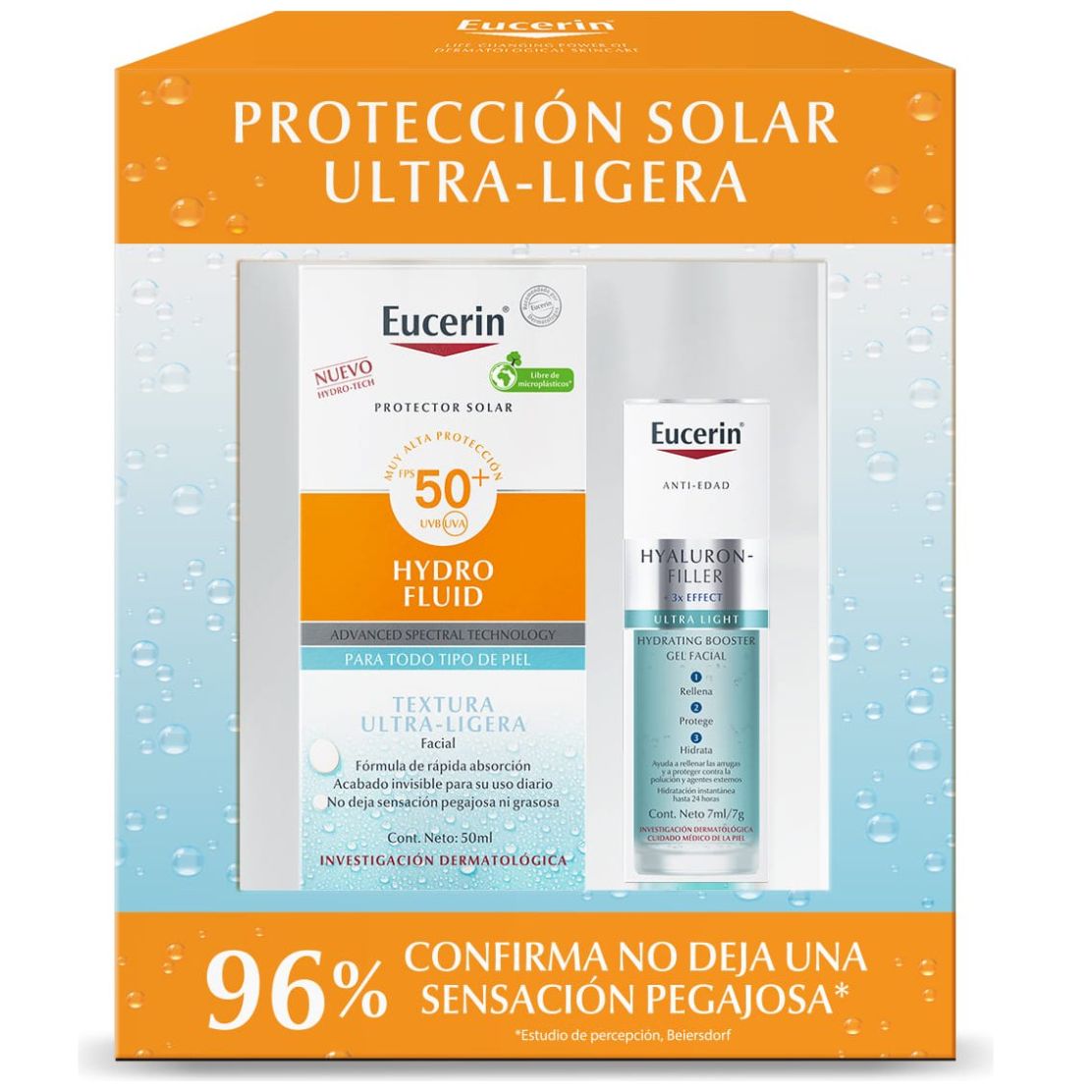 Pack Sun Hydro Fluid + Mini Hyaluron Filler Hydrating Booster