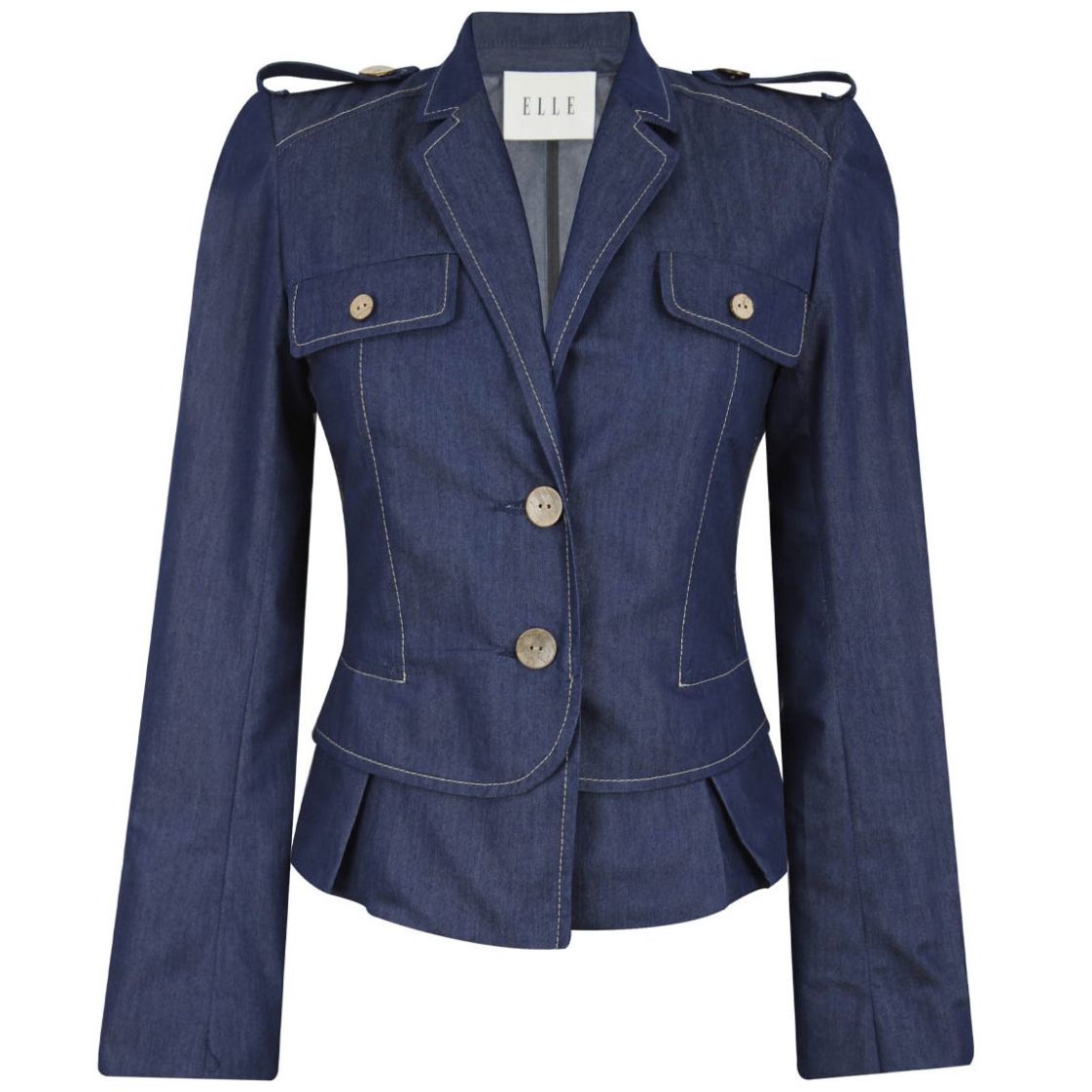 Saco Elle Cuello Solapa Diseño Liso