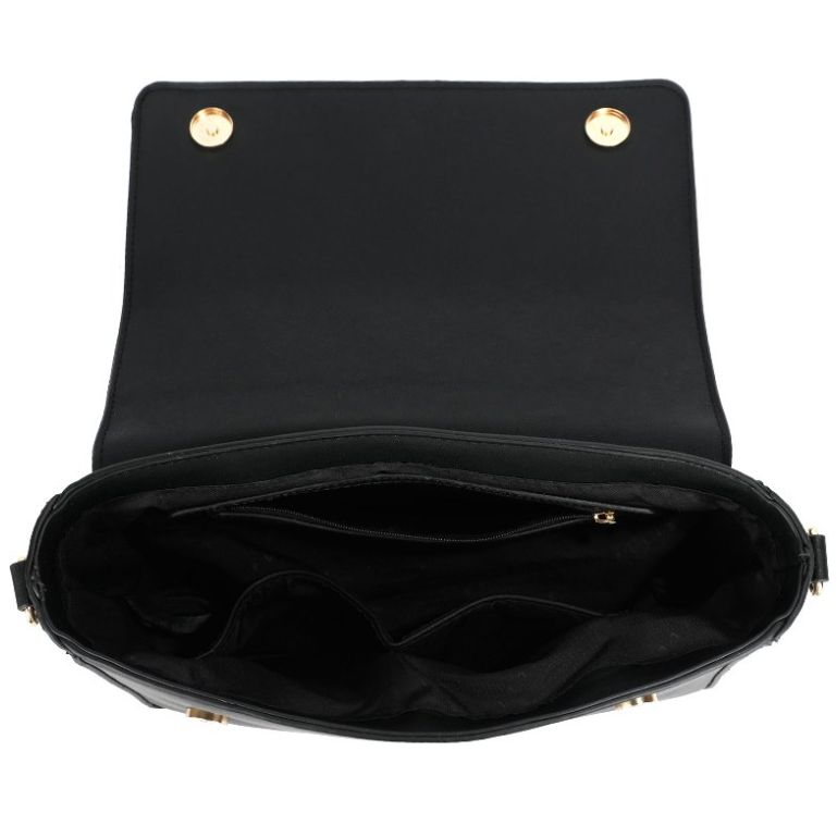 Bolsa Estilo Crossbody Marca Perry Ellis Color Negro
