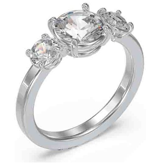 Anillo Guess It's Raining Rings Plateado