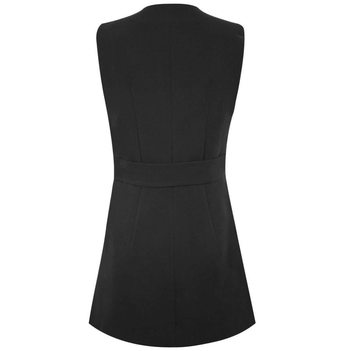 Chaleco Elle Manga Sin Manga Cuello V Cruzado Diseño 1 Botón