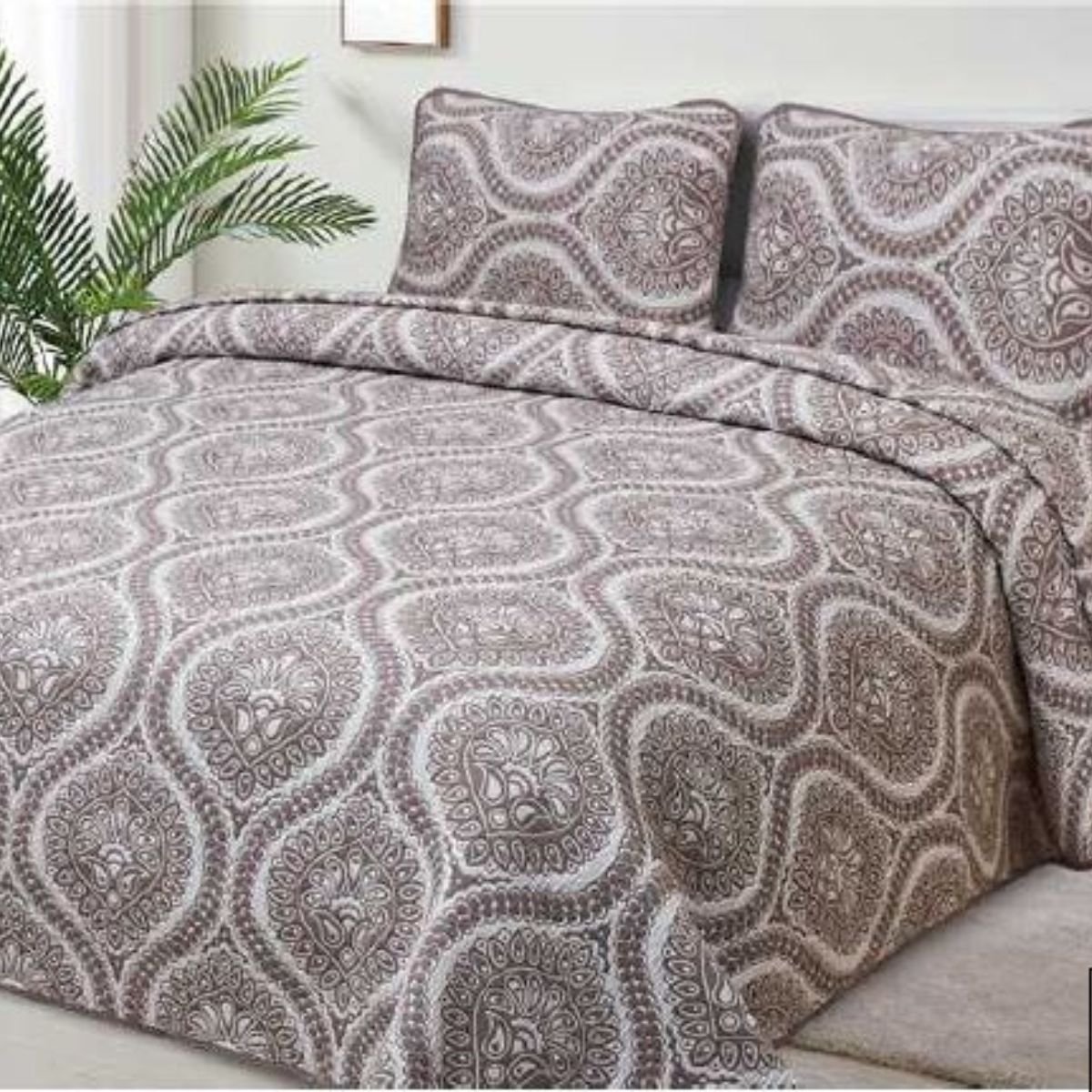 Colcha Guia Café Claro Dormireal - Queen Size