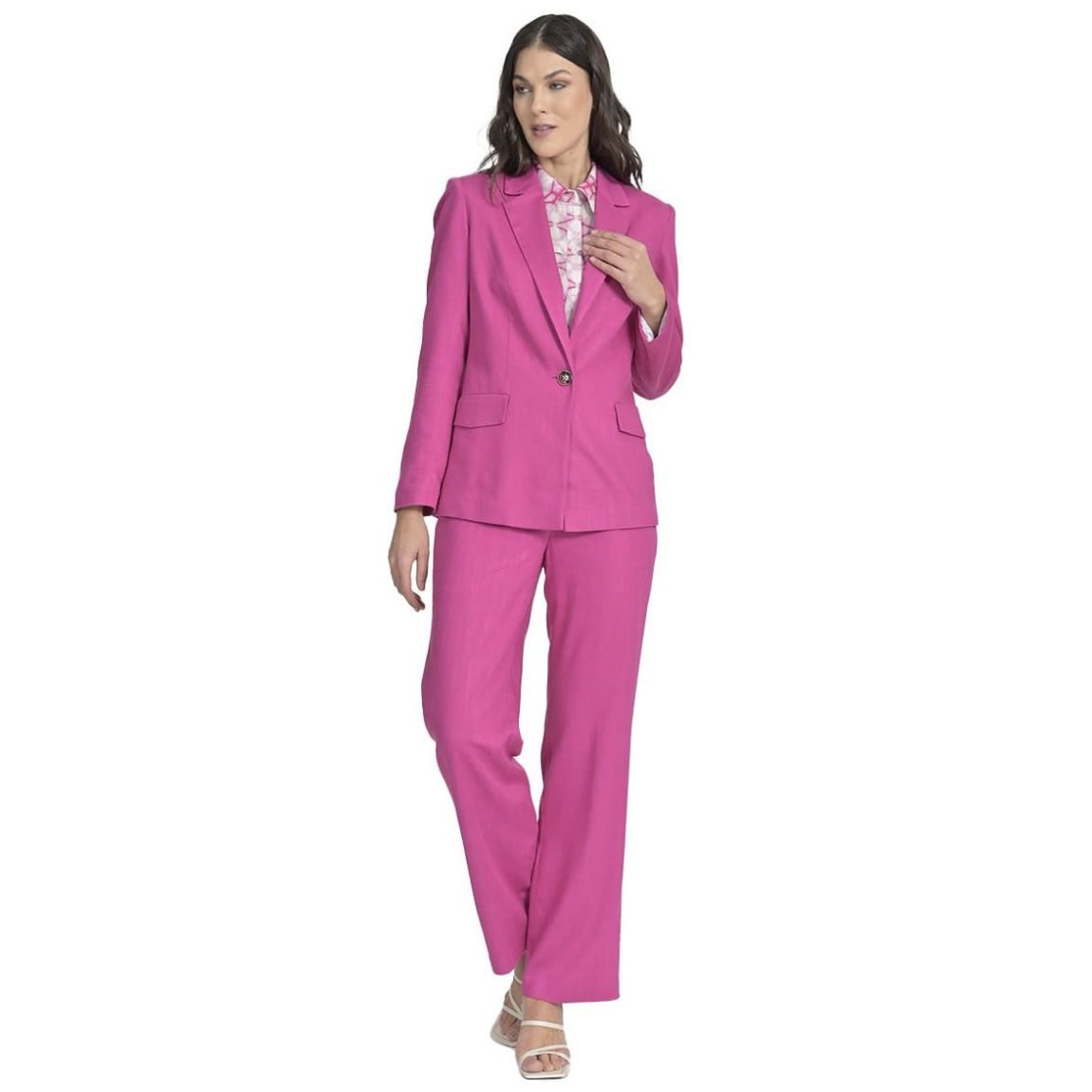 Saco Liso Solapa Manga Larga Shadia Foleys