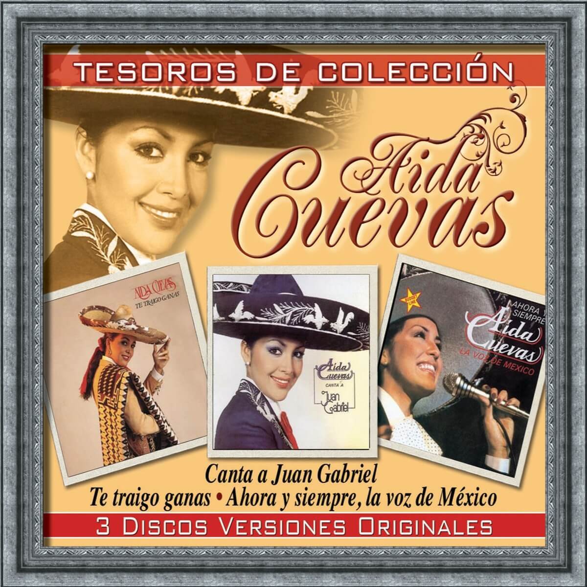 3 Cd's Aida Cuevas Canta a Juan Gabriel Tesoros de Colección