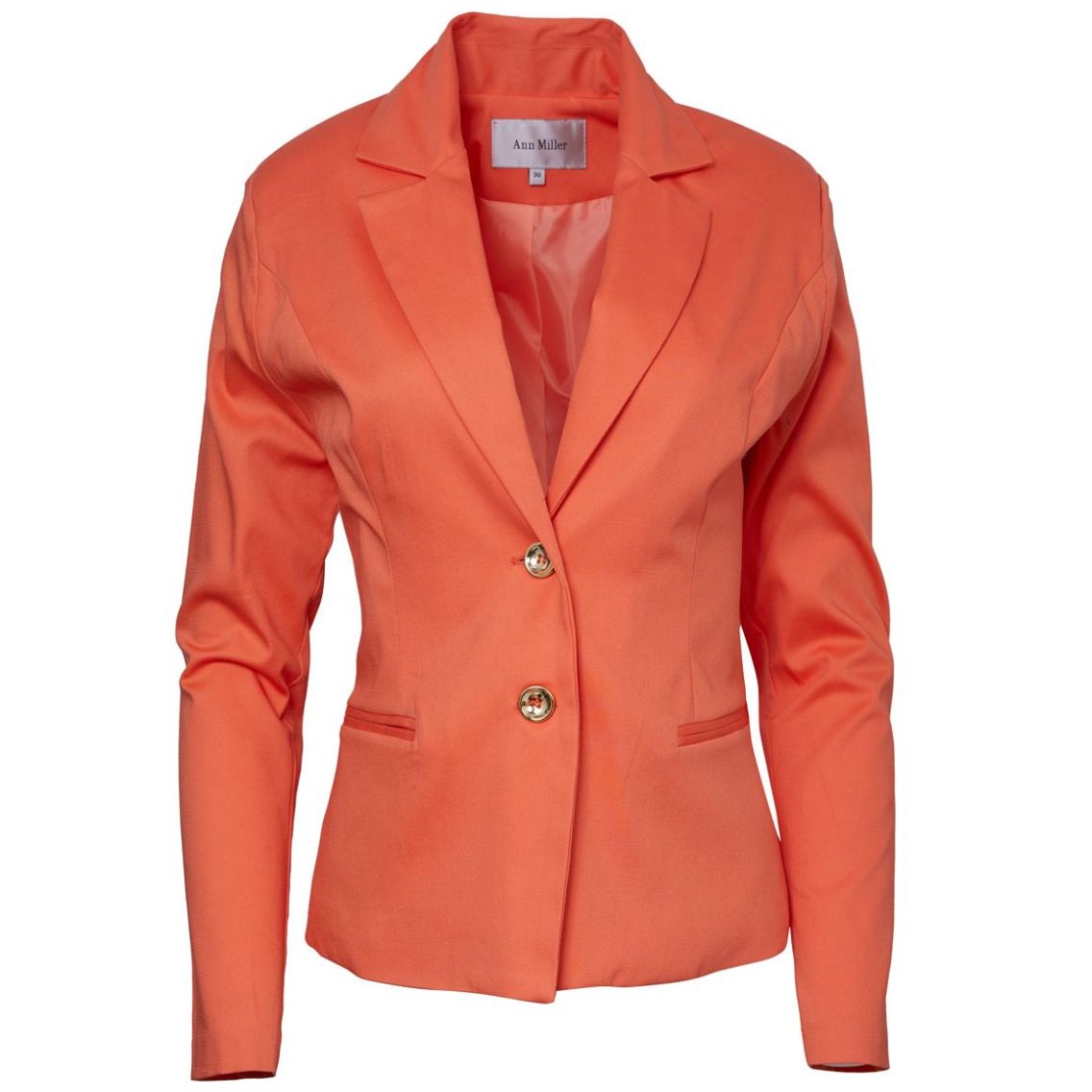 Saco con Solapa Botones al Frente Ann Miller