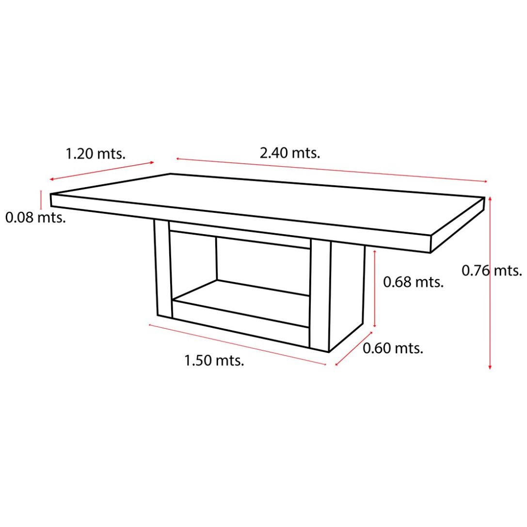 Mesa Rectangular Napoli New Challenge