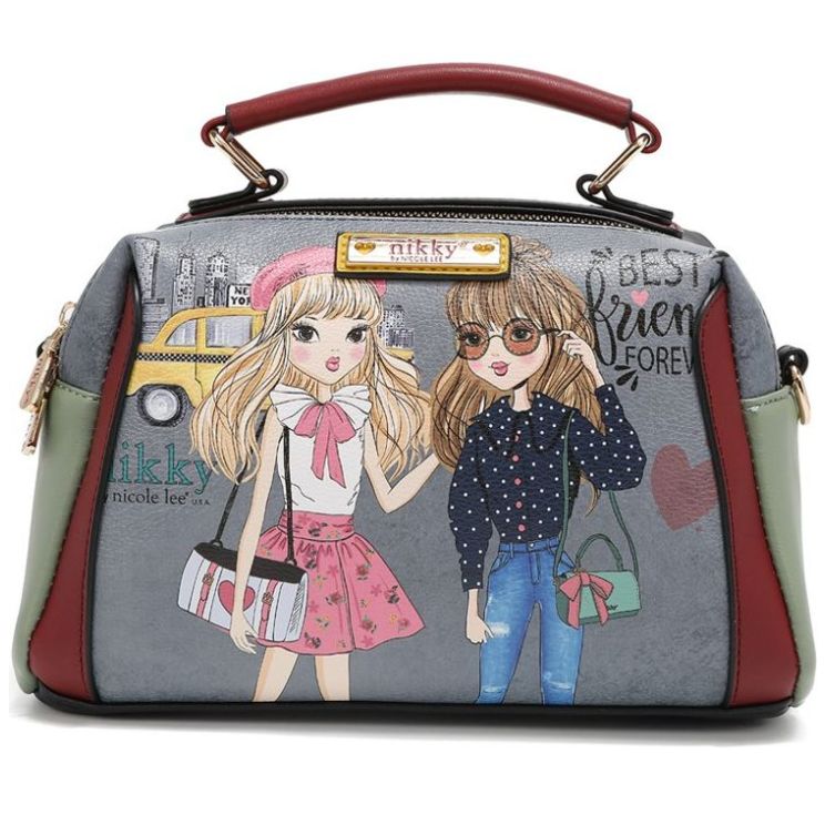 Bolso Tipo Boston Nikky Nk12518 Friends Looks Alike