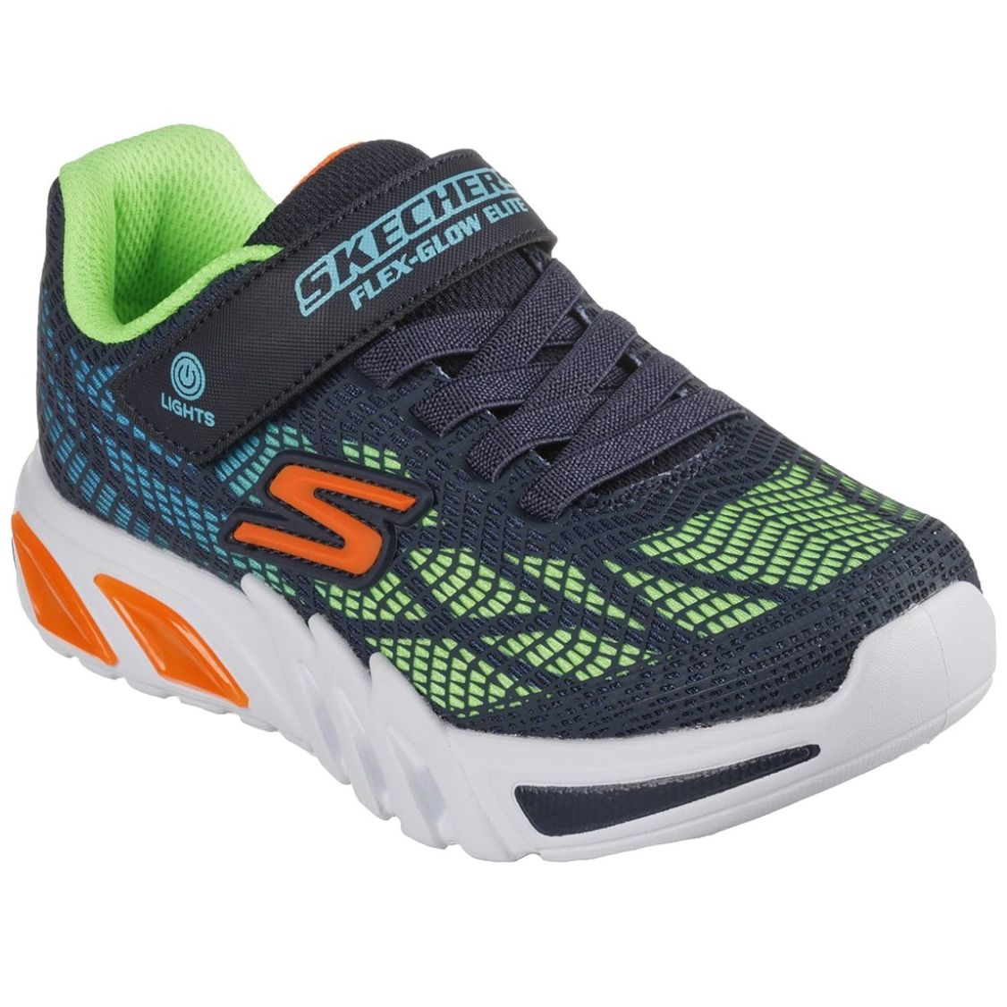 Tenis con Velcro 17-22 Azul Skechers para Niño